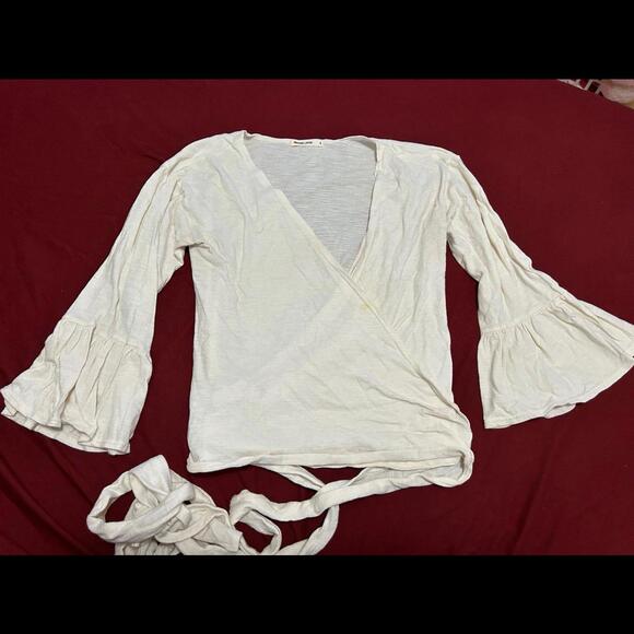 Marine Layer | Tops | Marine Layer Ava Cream Wrap Top | Poshmark